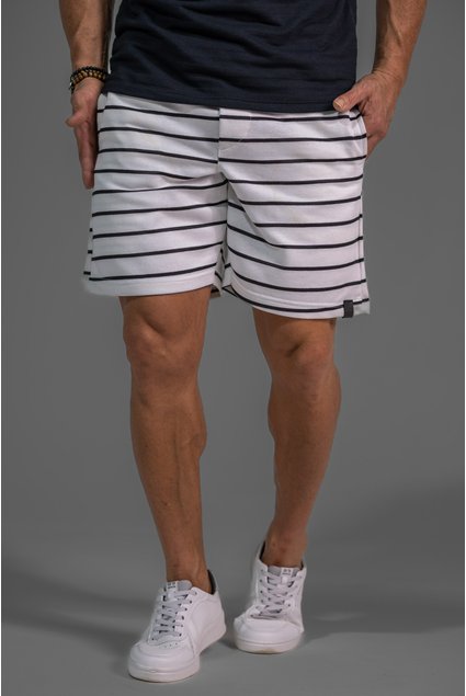 Bermuda Masculina Moletom Branca LP - Anarhu