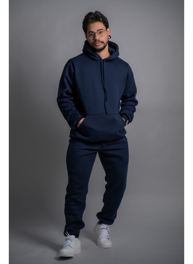 Calça Moletom Masculina Azul Marinho - Anarhu